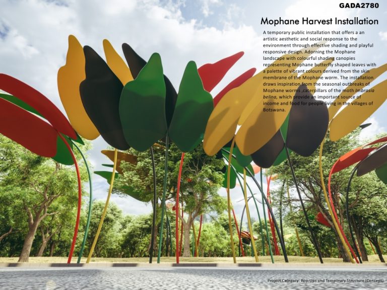 Mophane Harvest Shade Installation | Atelier Noua - Rethinking The ...