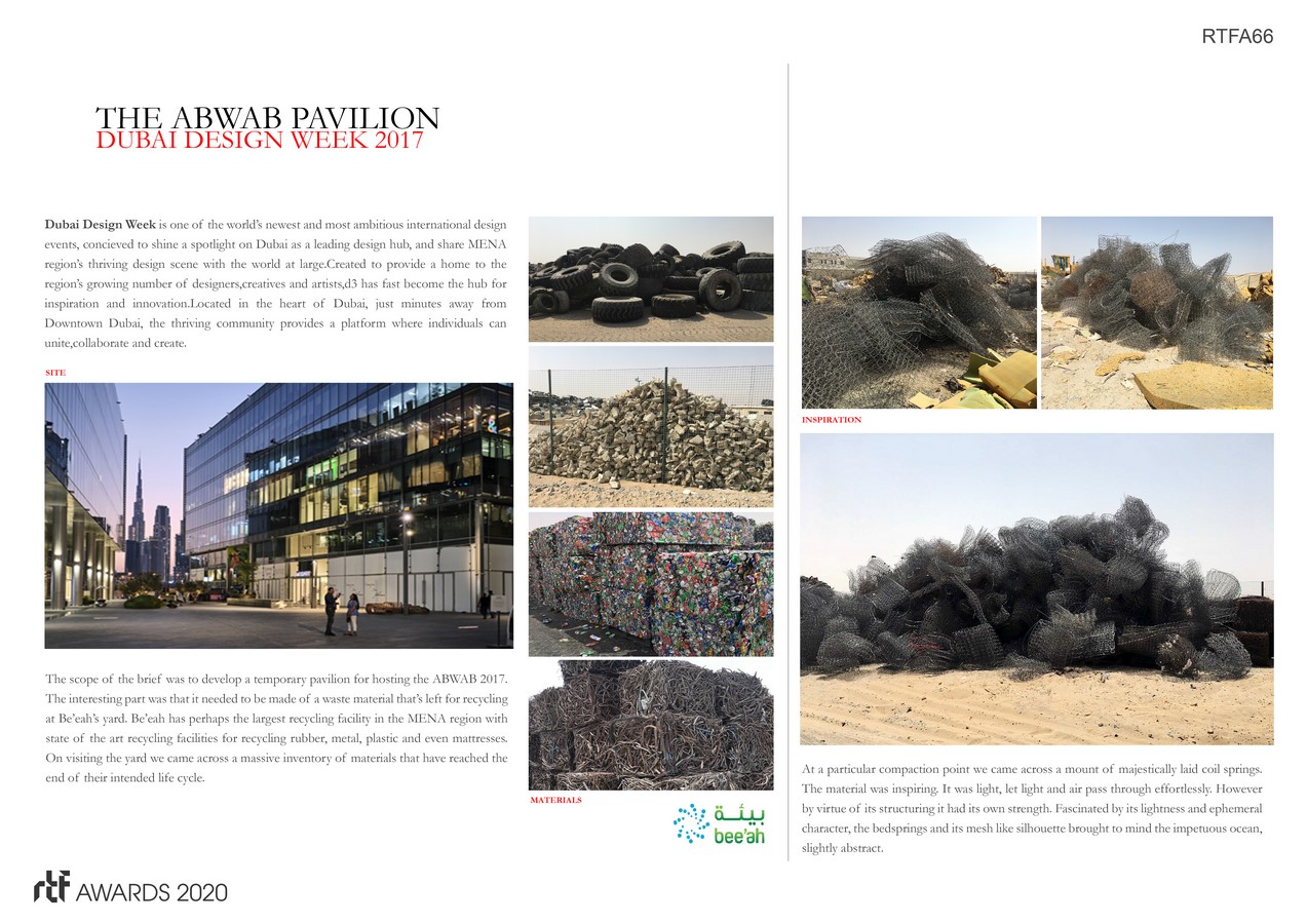 ABWAB | Fahed + Architects - Rethinking The Future Awards